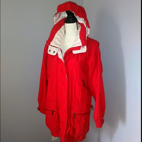 Head | Jackets & Coats | Head Vintage Red Nylon Hooded Winter Jacket ...